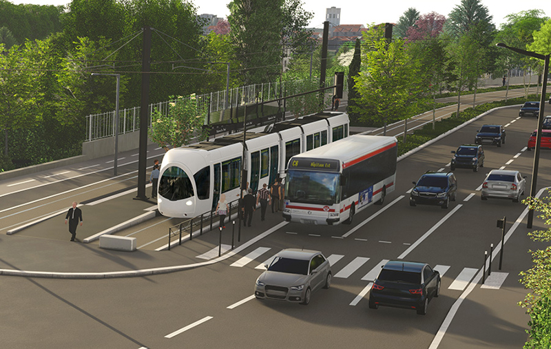 Lyon, une nouvelle ligne de tramway très "connectée"