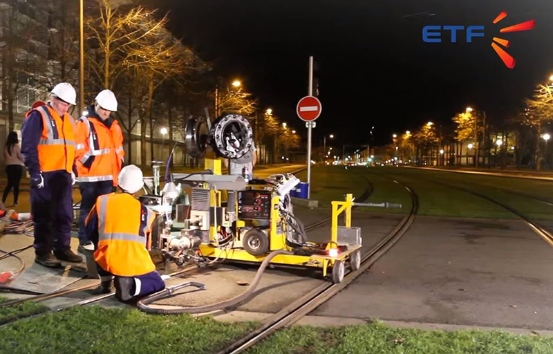 Treatment of rail directly on track I ETF video