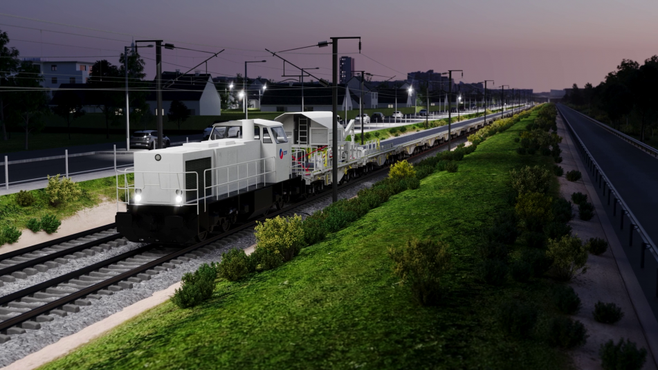 Pose de rails mesurant 432 mètres, les trains-travaux d'ETF évoluent - ETF